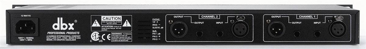 dbx 215 Dual 15 Band Graphic Equalizer – Music media centar